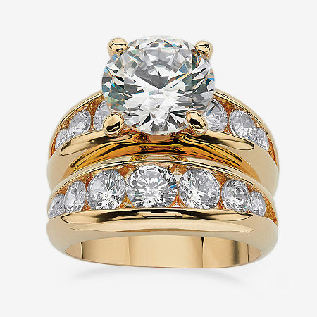 Click here for Womens Cubic Zirconia 14K Gold Over Brass Bridal S... prices