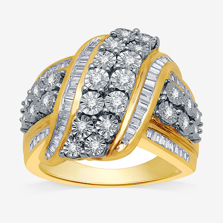 Click here for Womens 1 CT. T.W. Natural White Diamond Cocktail R... prices