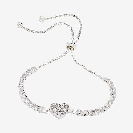 Click here for Sparkle Allure Womens Cubic Zirconia Heart Bolo Br... prices