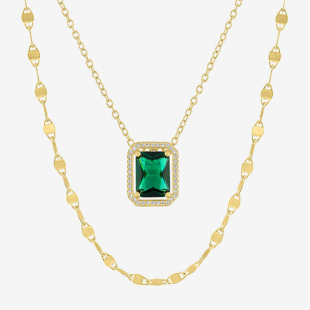 Click here for 2-pc.Birthstone Necklace Set in Sterling Silver  O... prices