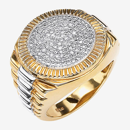 Click here for Mens 1/6 CT. T.W. Natural White Diamond 18K Gold O... prices