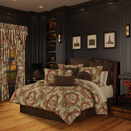 J. Queen New York Sayre 4pc. Floral Comforter Set