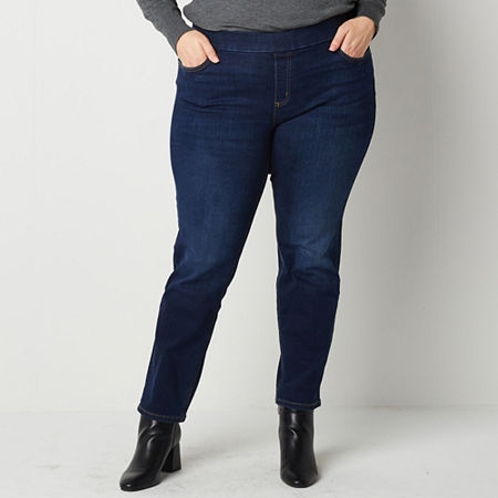 Click here for Liz Claiborne Womens Amber Mid Rise Slim Pull-On P... prices