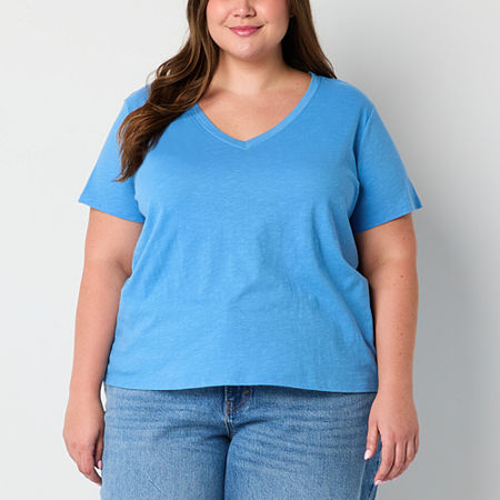Click here for a.n.a Womens Plus V Neck Short Sleeve T-Shirt  0x... prices