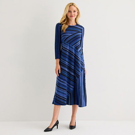 Click here for Jessica Howard Womens 3/4 Sleeve Plaid Midi Fit +... prices
