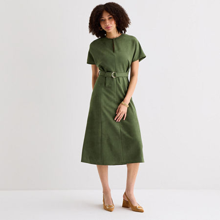 Click here for Sam And Jess Womens Short Sleeve Midi Fit + Flare... prices