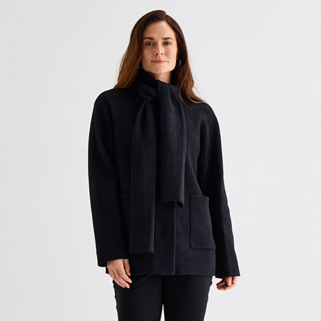Click here for Liz Claiborne Womens Midweight Peacoat  Small  Bla... prices