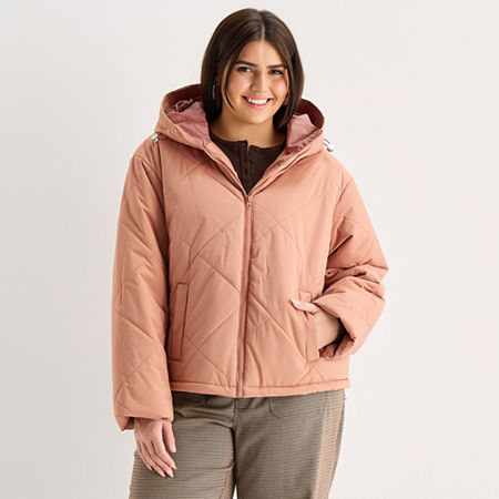 Click here for a.n.a Womens Plus Hooded Midweight Puffer Jacket... prices