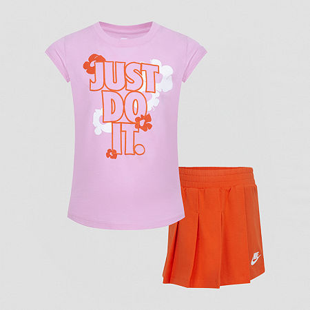 Click here for Nike Little Girls 2-pc. Skort Set  5  Red prices