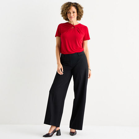 Click here for Liz Claiborne Audra Tailored Womens Wide Leg Mid R... prices