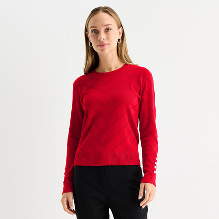 Click here for Liz Claiborne Womens Round Neck Long Sleeve Pullov... prices