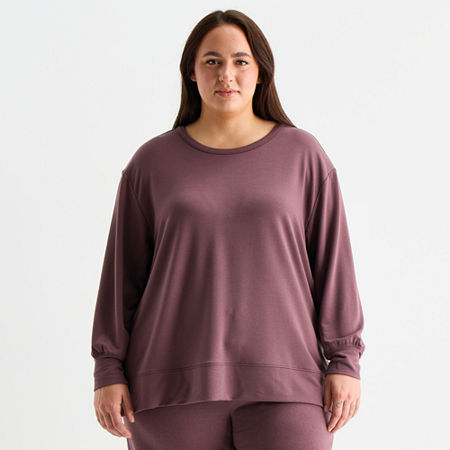 Click here for Xersion Womens Soft French Terry Crew Neck Long Sl... prices