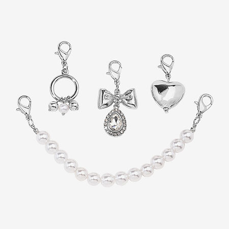 Click here for Bijoux Bar Heart Shoe Charm  One Size  Silver prices