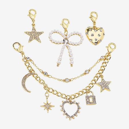 Click here for Bijoux Bar Heart Shoe Charm  One Size  Yellow prices
