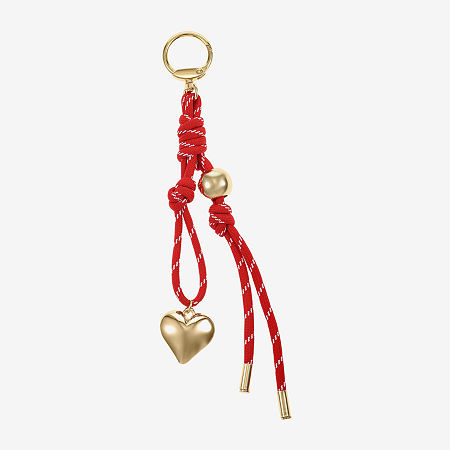 Click here for Bijoux Bar Heart Bag Charm  One Size  Red prices