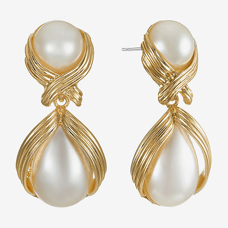 Click here for Bijoux Bar Womens Simulated Pearl Hypoallergenic D... prices