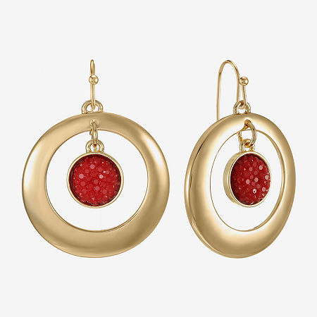 Click here for Mixit Gold Tone Womens Drop Earrings  One Size  Re... prices