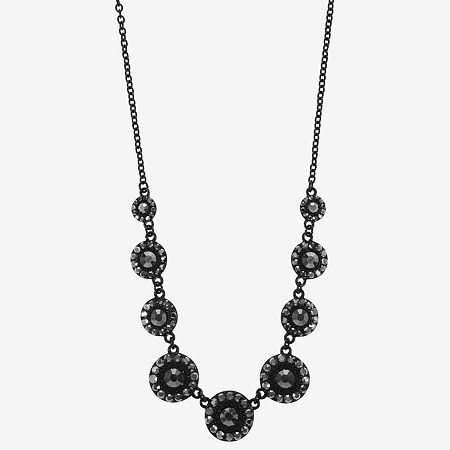 Click here for Mixit Black Womens Gray 17 Inch Collar Necklace  O... prices