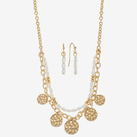 Click here for Liz Claiborne Gold Tone Charm Multi Strand Necklac... prices