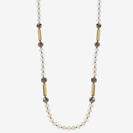 Click here for Liz Claiborne Gold Tone Beaded Womens 31 Inch Stra... prices