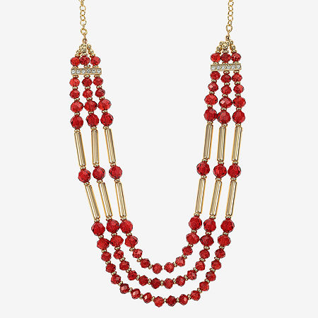 Click here for Liz Claiborne Gold Tone Beaded Womens 18 1/2 Inch... prices