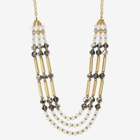 Click here for Liz Claiborne Gold Tone Beaded Womens 18 1/2 Inch... prices