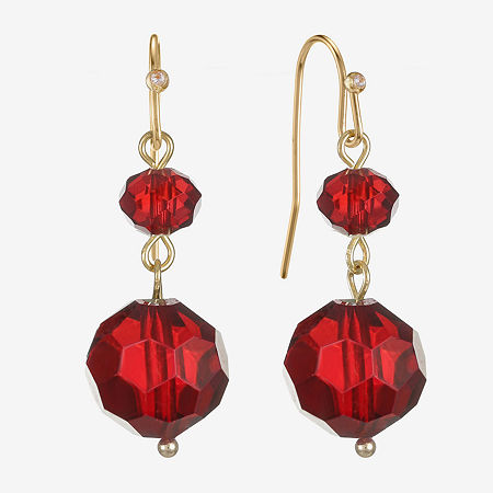 Click here for Liz Claiborne Gold Tone Beaded Womens Drop Earring... prices