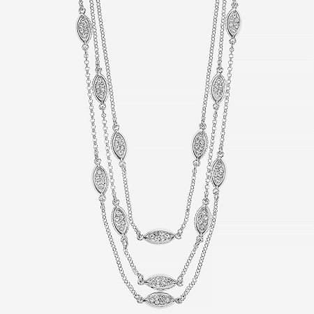 Click here for Liz Claiborne Pave Layered Womens 18 Inch Statemen... prices