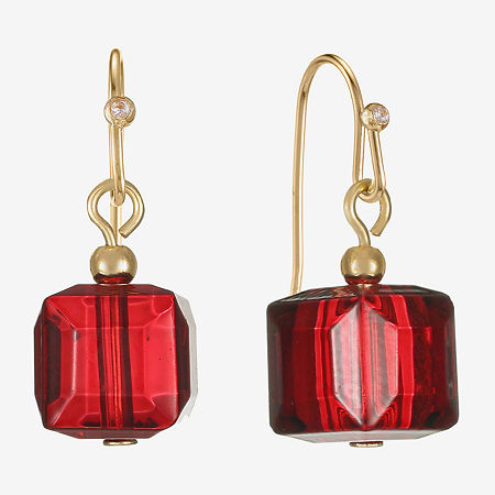 Click here for Liz Claiborne Gold Tone Beaded Womens Square Drop... prices