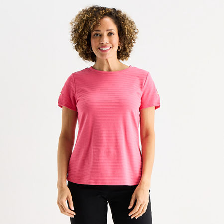 Click here for Liz Claiborne Womens Crew Neck Short Sleeve T-Shir... prices