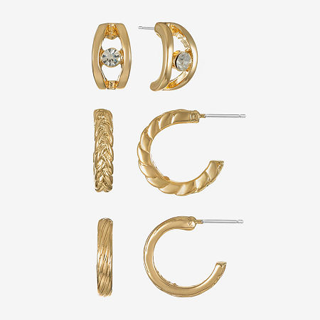 Click here for Liz Claiborne Braided & Textured Huggie Hoop Women... prices