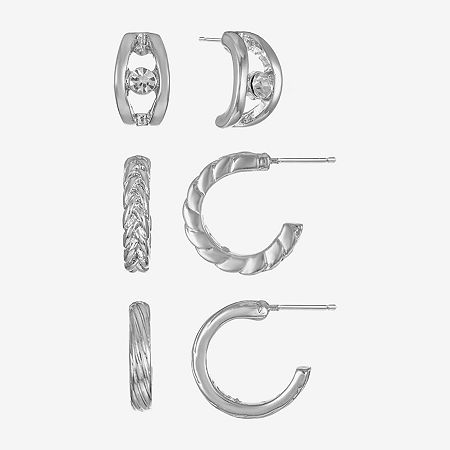 Click here for Liz Claiborne Braided & Textured Huggie Hoop Women... prices