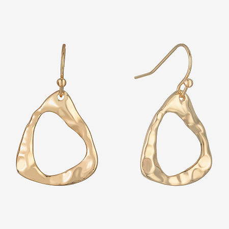 Click here for Liz Claiborne Hammered Womens Triangle Drop Earrin... prices