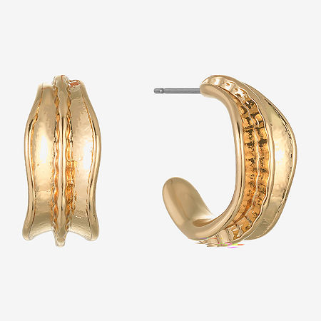 Click here for Liz Claiborne Textured Huggie Womens 19.7mm Hypoal... prices