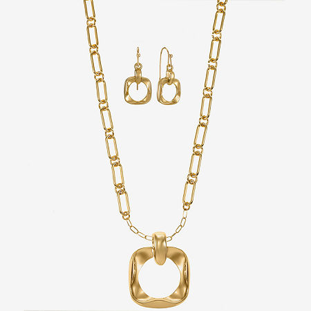 Click here for Liz Claiborne Textured Paperclip Pendant Necklace... prices