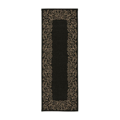 Safavieh Courtyard Collection Kiaran Floral Indoor/Outdoor Runner Rug ...