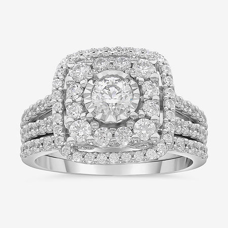 Click here for 2 CT.T.W. Natural Diamond Cushion Shape Side Stone... prices