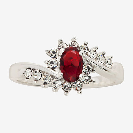 Click here for Sparkle Allure Womens Red Crystal Oval Hypoallerge... prices