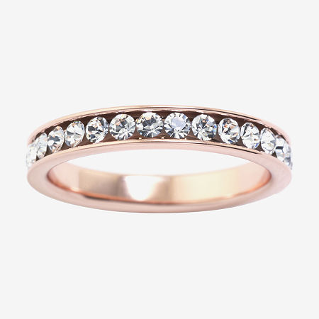 Click here for Sparkle Allure Womens 3MM Crystal 24K Rose Gold Ov... prices