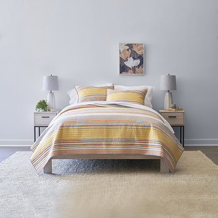 Click here for Home Expressions Reagan Stripe Quilt  One Size  Ye... prices