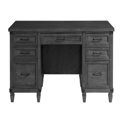 Foundry 66 Inch Executive Desk, Color: Brushed Pewter - JCPenney