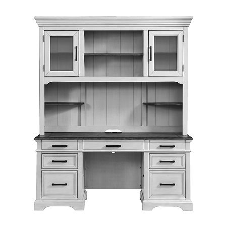 Click here for Magnolia Credenza and Hutch  One Size  White prices