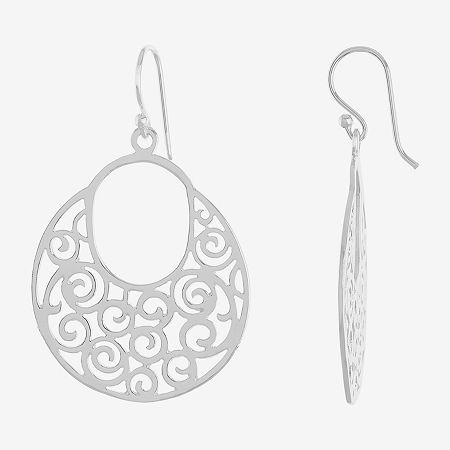 Click here for Silver Reflections Pure Silver Over Brass Drop Ear... prices