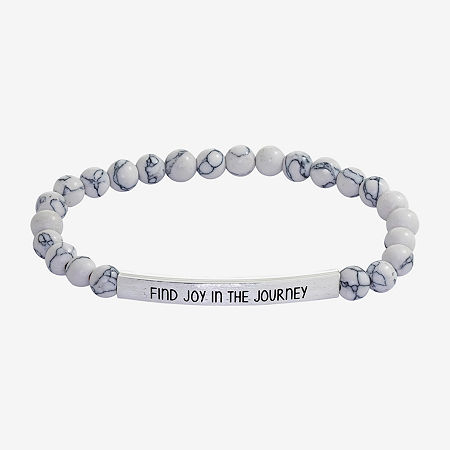 Click here for Sparkle Allure Empowerment Womens White Howlite Ba... prices