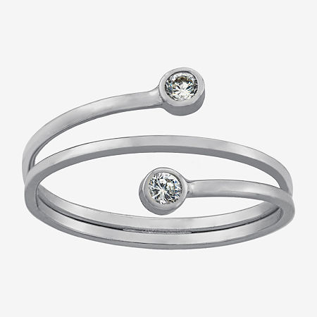 Click here for Silver Treasures Womens 2.5MM Cubic Zirconia Sterl... prices