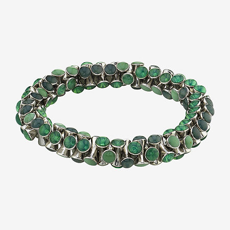 Click here for 1928 Silver Tone Stretch Bracelet  One Size  Blue prices