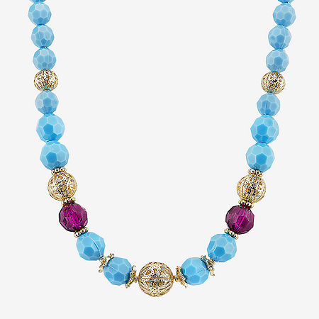 Click here for 1928 Gold Tone 16 Inch Beaded Necklace  One Size... prices