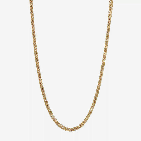 Click here for 14K Gold Hollow Wheat Chain Necklace  One Size prices