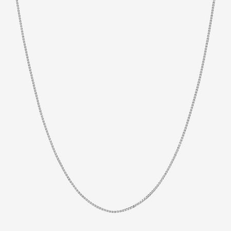 Click here for 14K White Gold .75mm 16-24 Box Chain  One Size prices