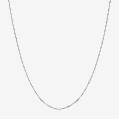 14K White Gold .75mm 16-24" Box Chain - JCPenney